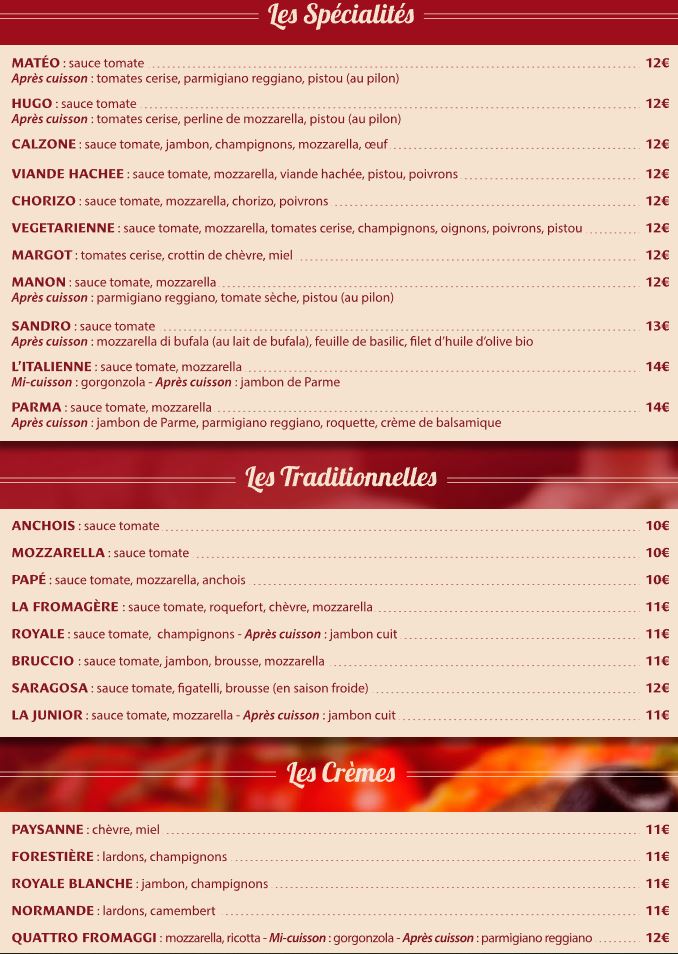 Parma Pizza – Villa Soleil